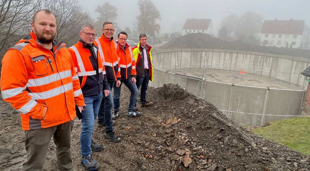 Löhne: Erweiterung des Trinkwasserhochbehälters nimmt Formen an