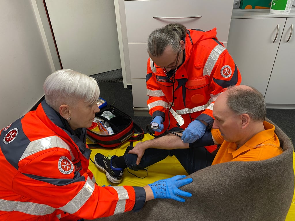 Sie sind bereit für den Sanitätsdienst