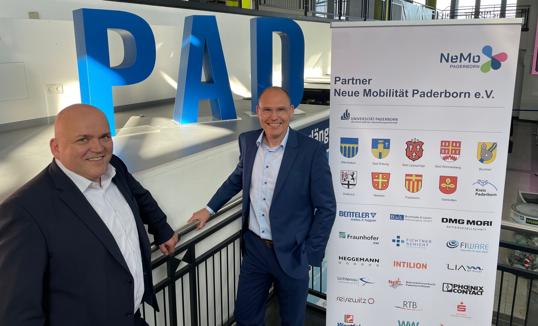 Initiative „Neue Mobilität Paderborn“ ist am Flughafen präsent