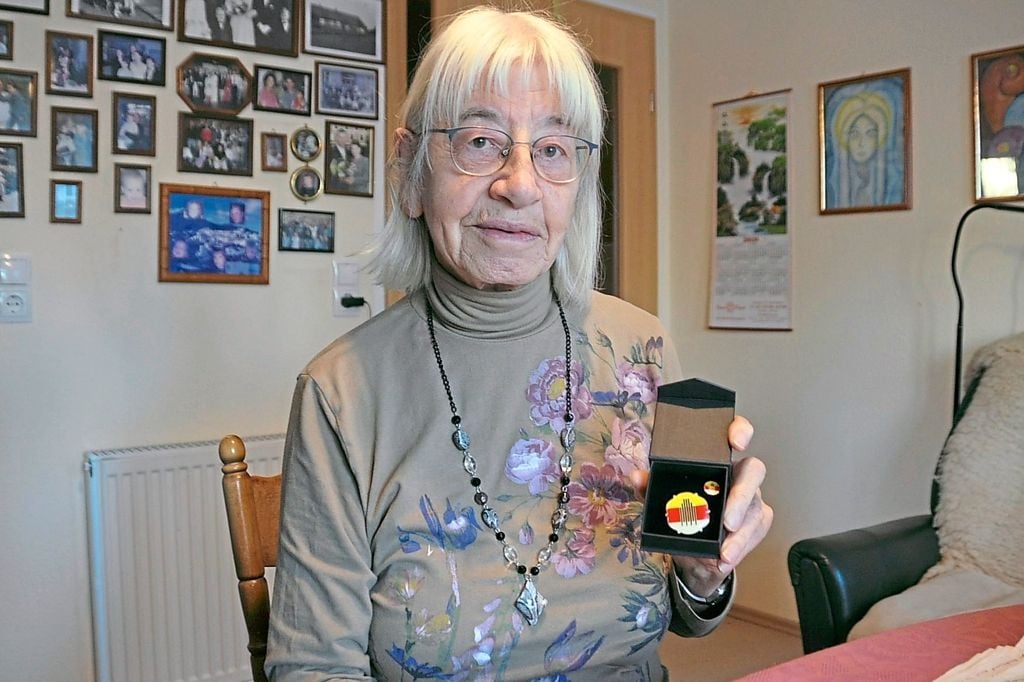 Roxelerin Maria Stubbe ist Trägerin der Münster-Nadel