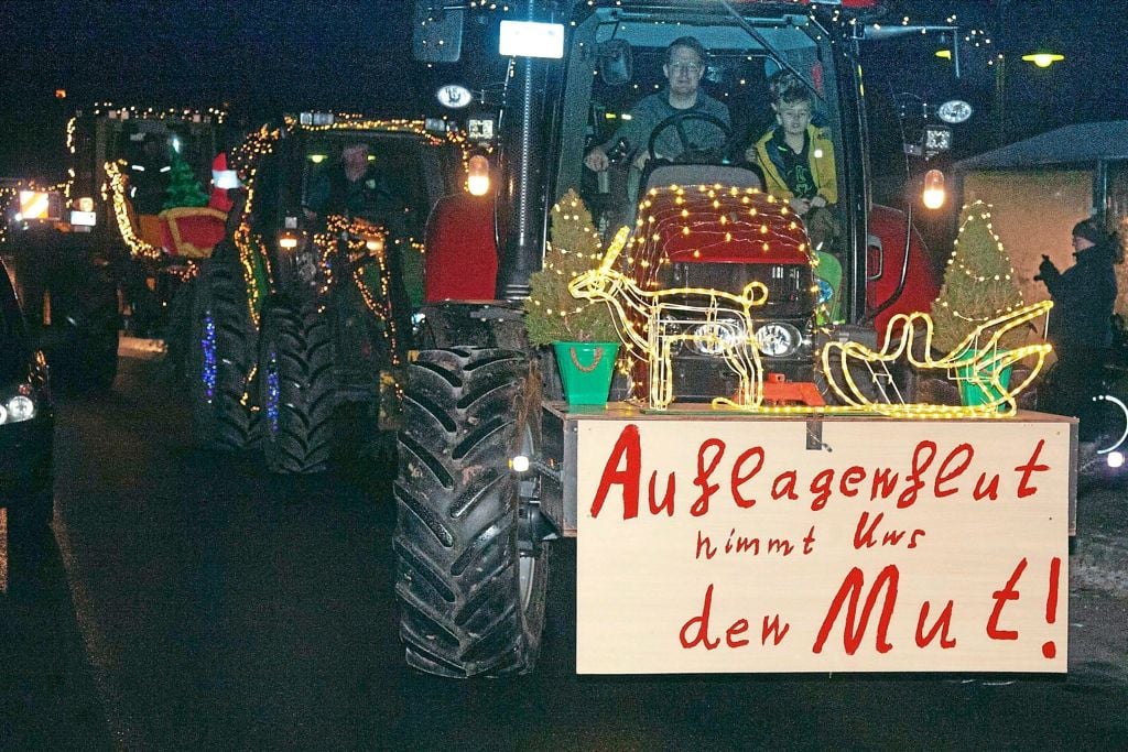 Lichterfahrt der Landwirte
