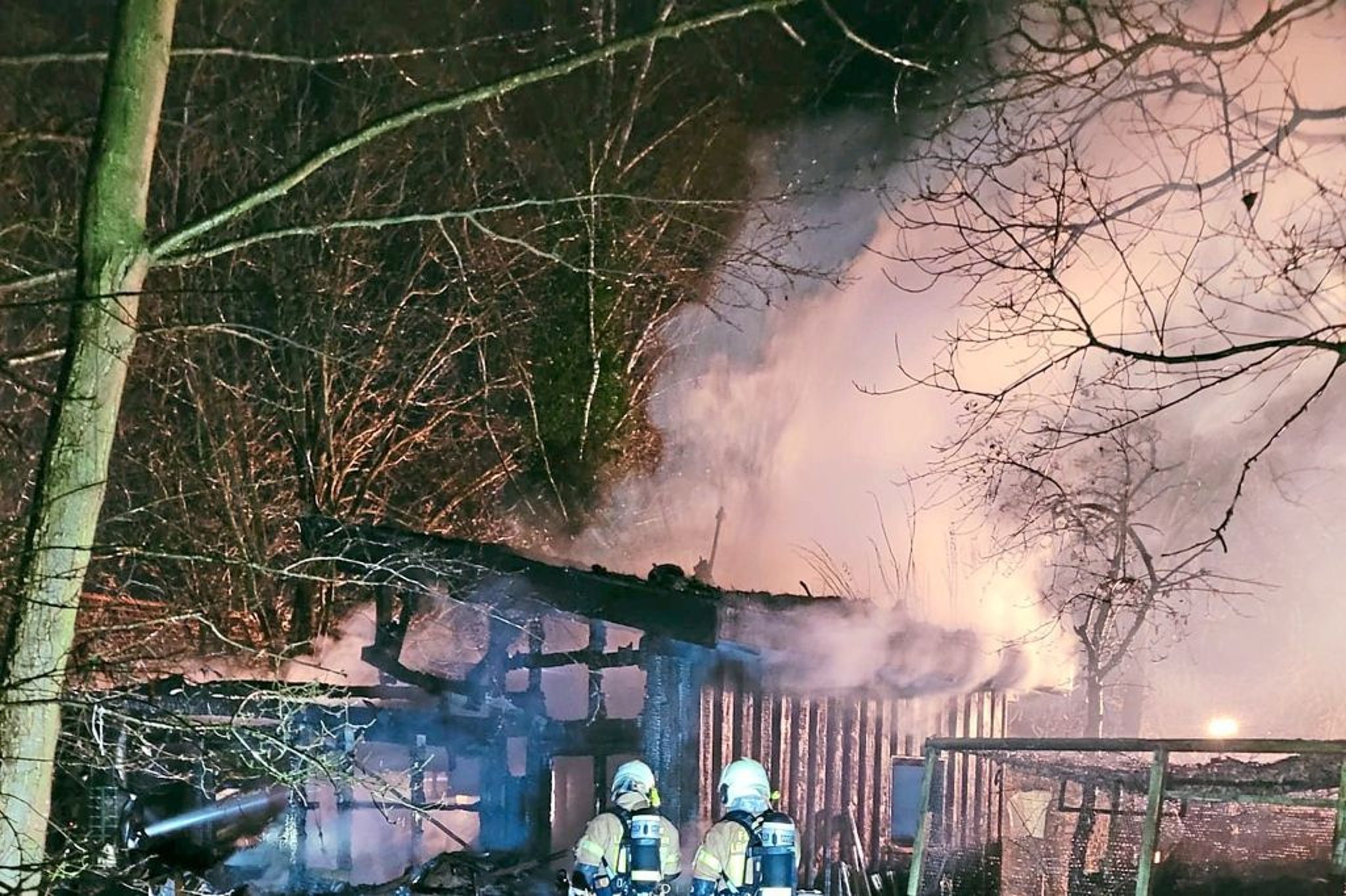 Gartenhütte in Ermen abgebrannt