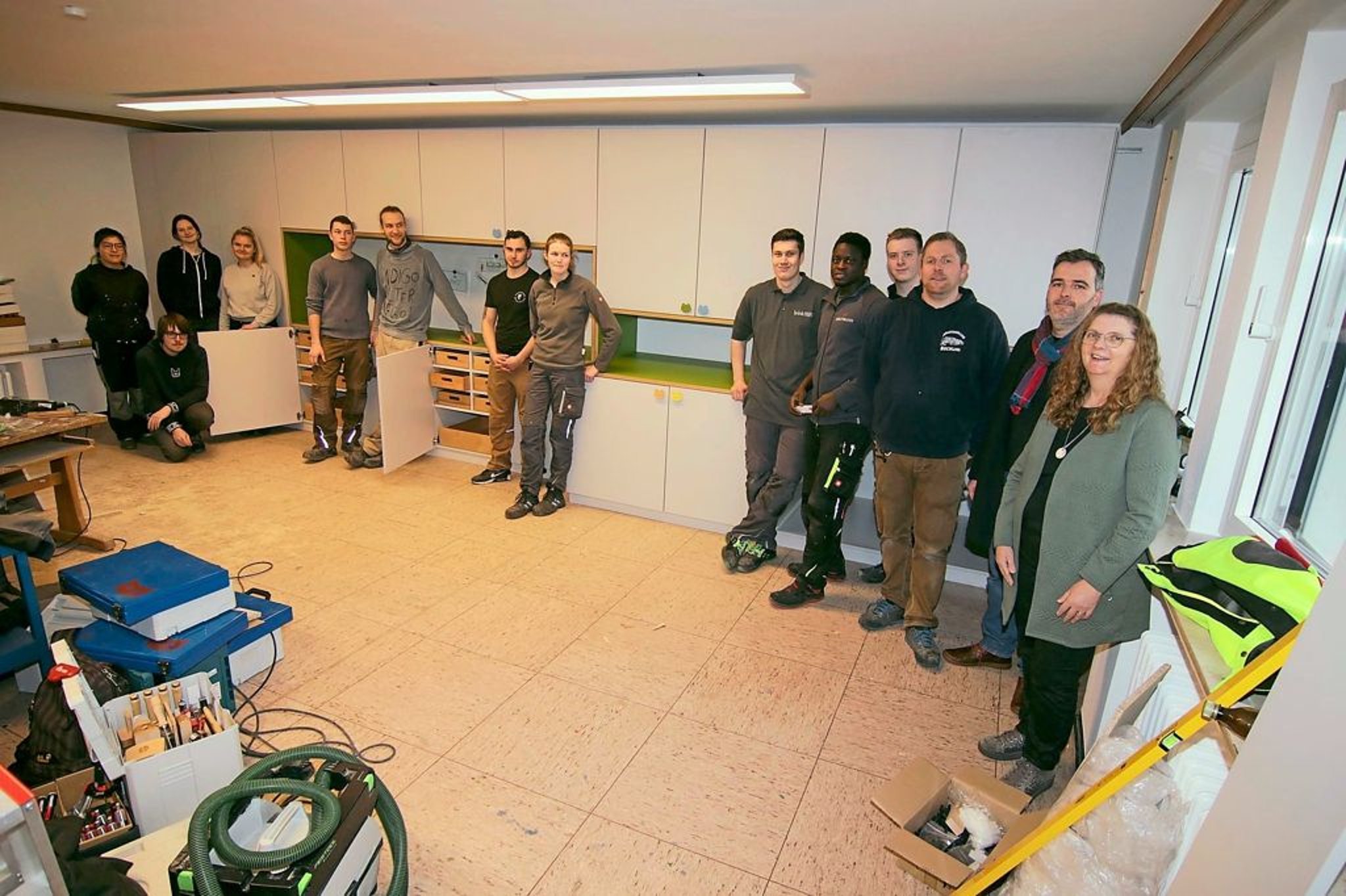 Schrankwand nach Maß für den Werkraum