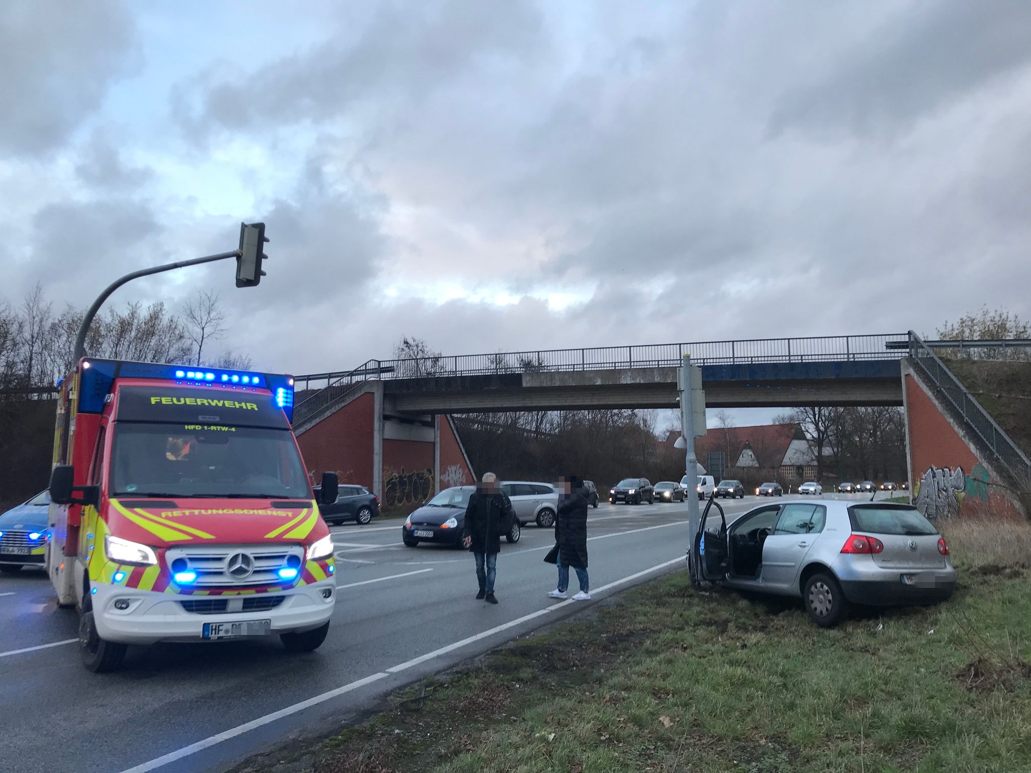 Herford: Nach Unfall langer Stau im Berufsverkehr