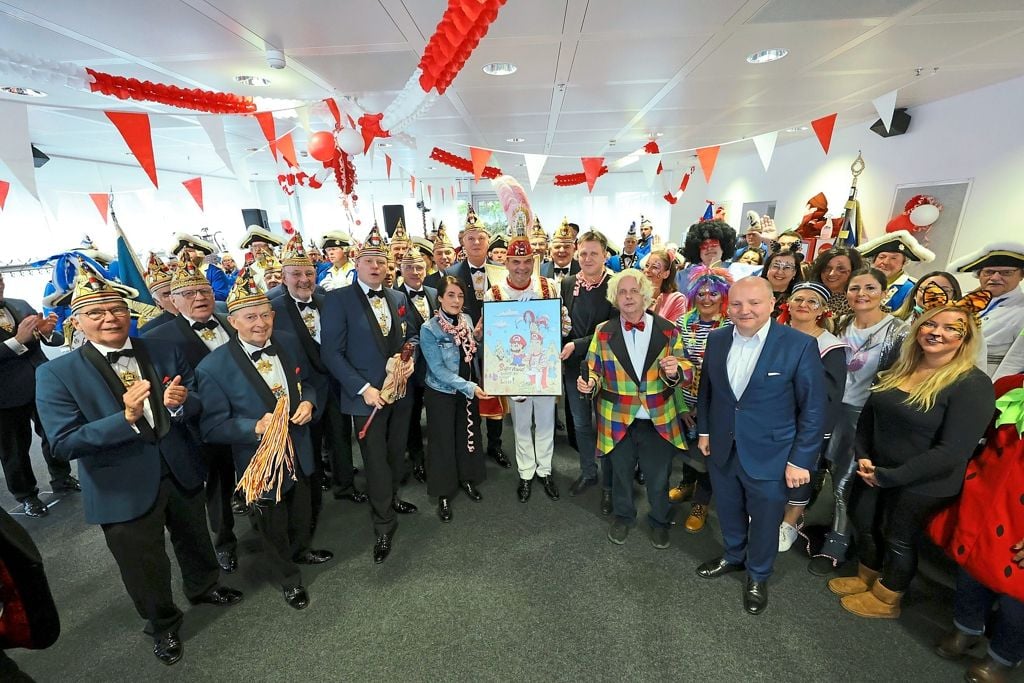 Prinz Mario besucht das Medienhaus Aschendorff