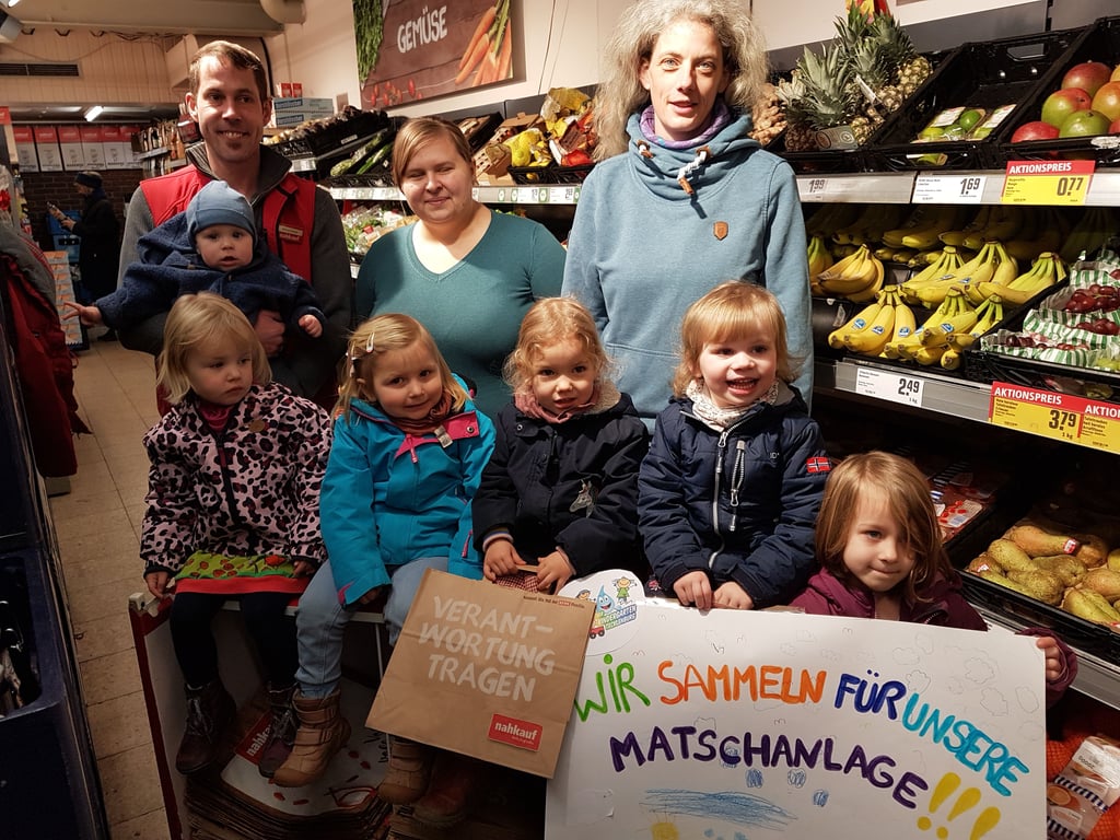 Geld sammeln für neue Matschanlage