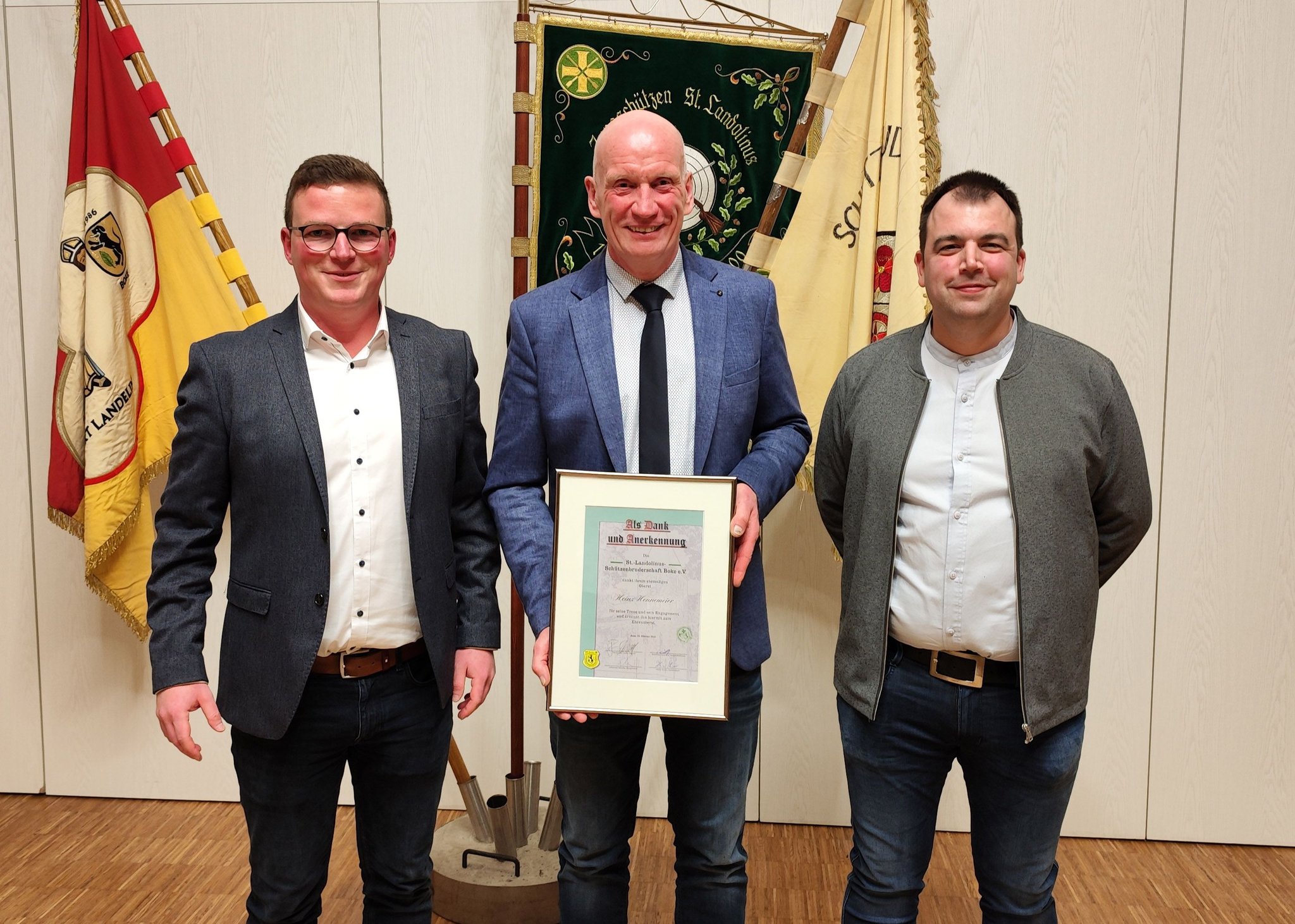 Delbrück-Boke: Tim Strunz übernimmt Amt des Schützenoberst von Heinz Hennemeier