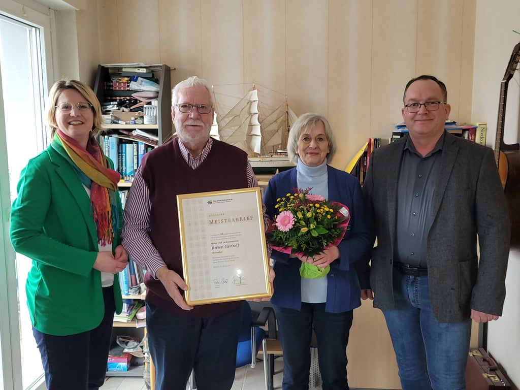 Goldener Meisterbrief für Herbert Strothoff
