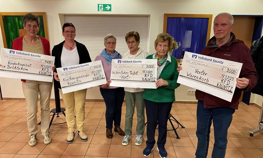 KFD Kaunitz spendet 7400 Euro für den guten Zweck