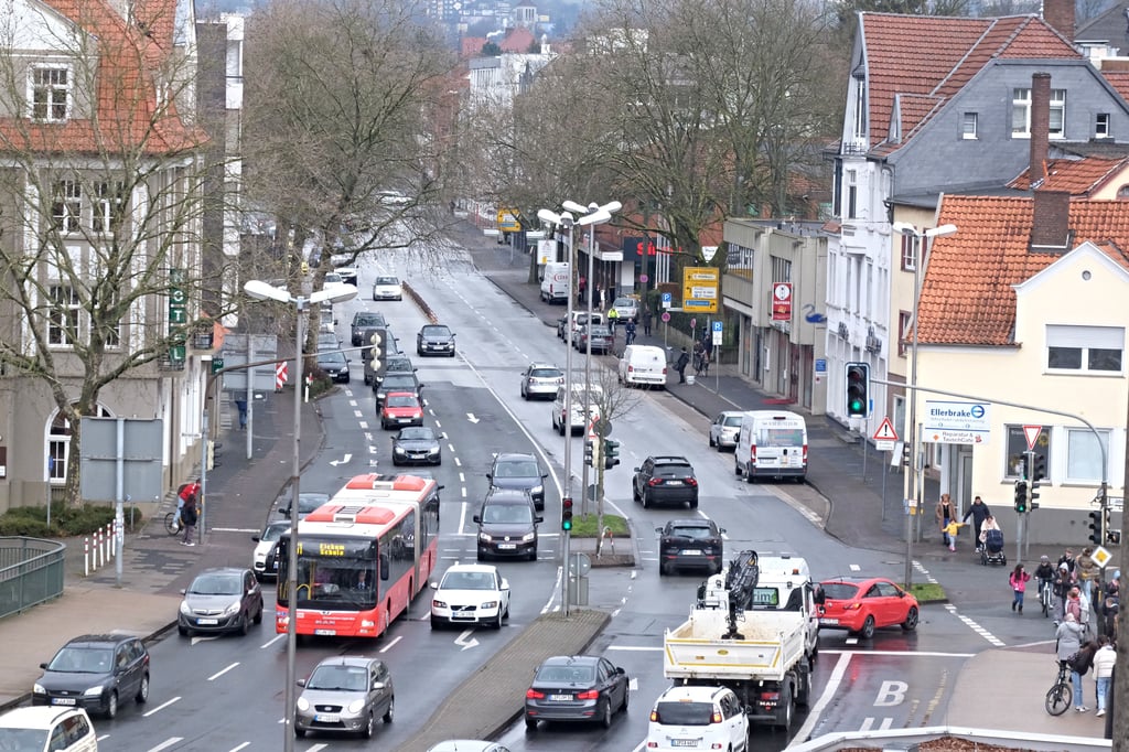 Mindener Straße in Herford: Radspur wird wohl bis in die City verlängert
