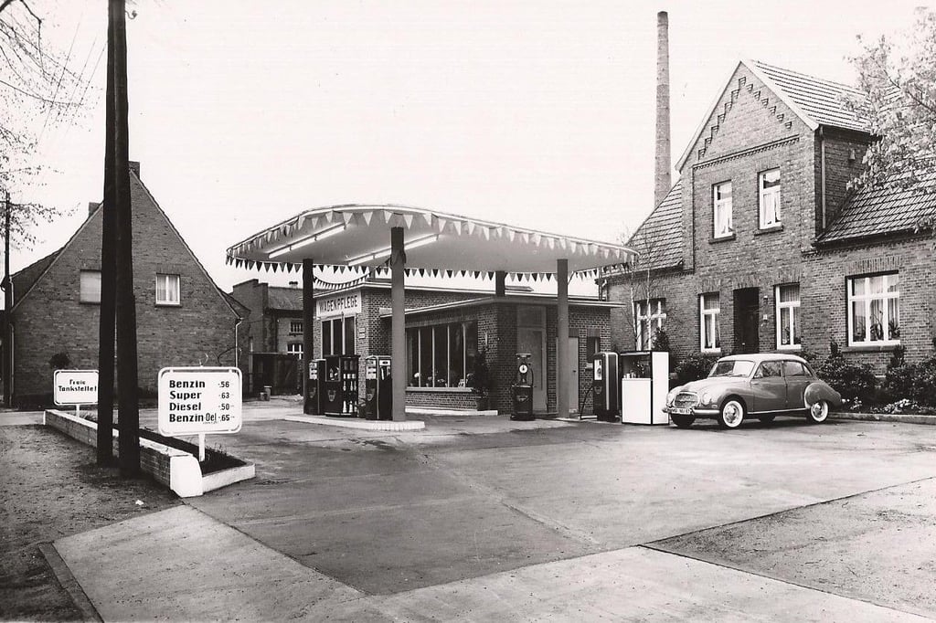 Alte Tankstellen erzählen viel über die Geschichte der Motorisierung