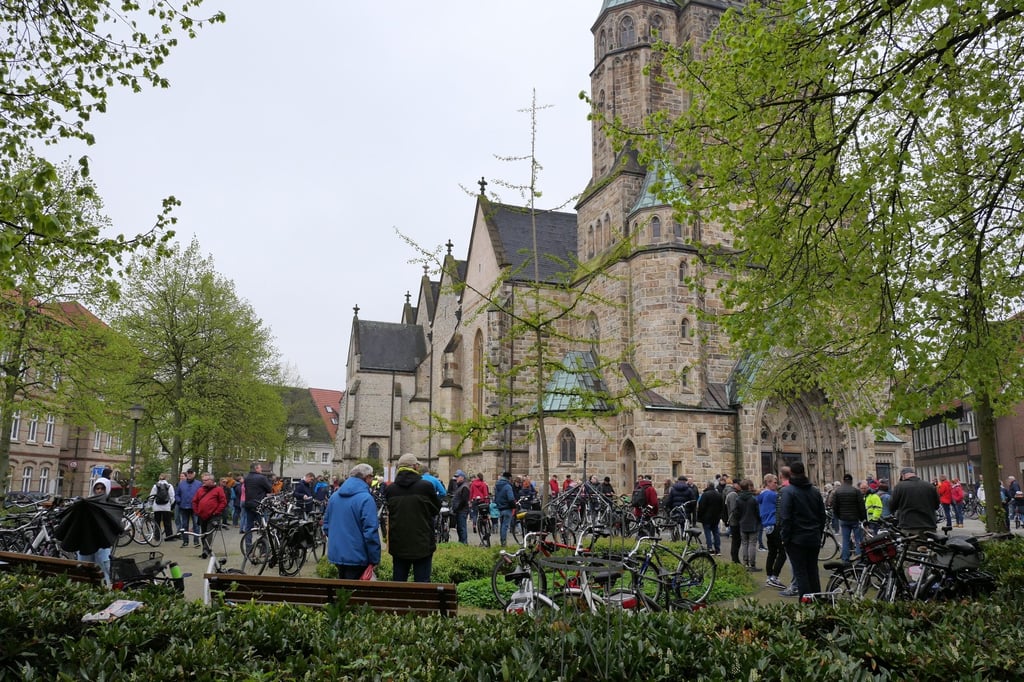 Feilschen beim Warendorfer Fahrradmarkt