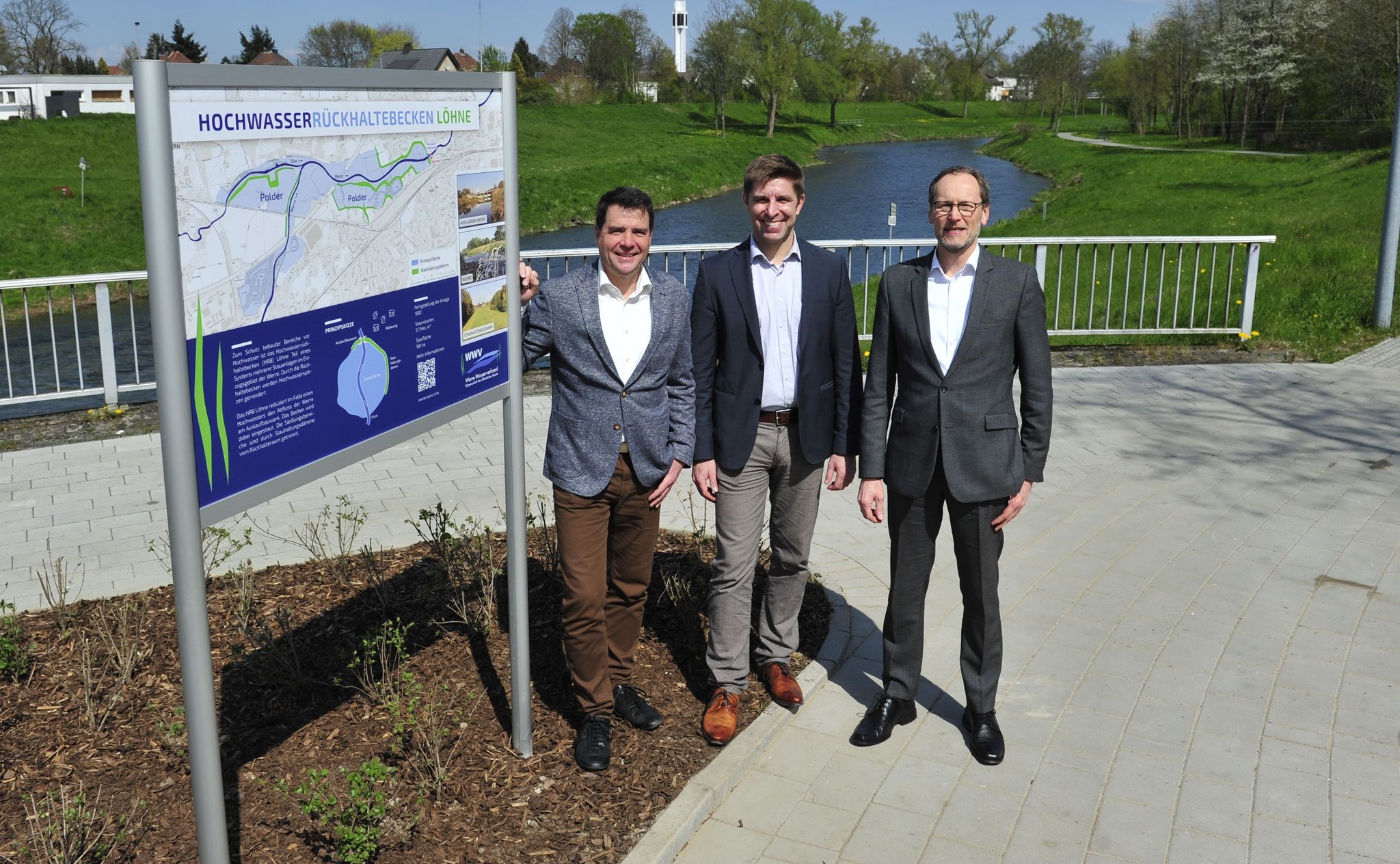 Werre-Wasserverband stellt Infotafeln in Löhne auf