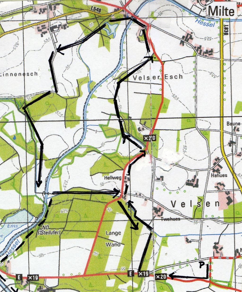 Drei Stunden durch die „Milter und Einener Schweiz“