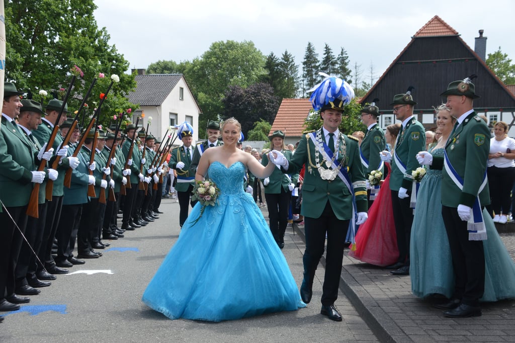 Schützenfest in Bühne bietet einen Traum aus hellem Blau