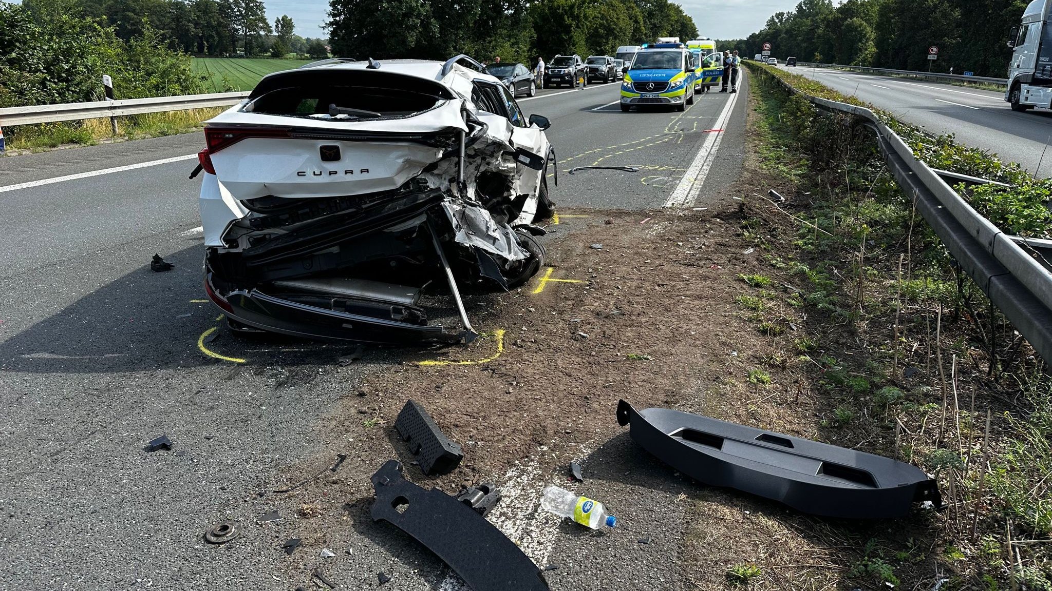 Schwerer Unfall auf der A 43
