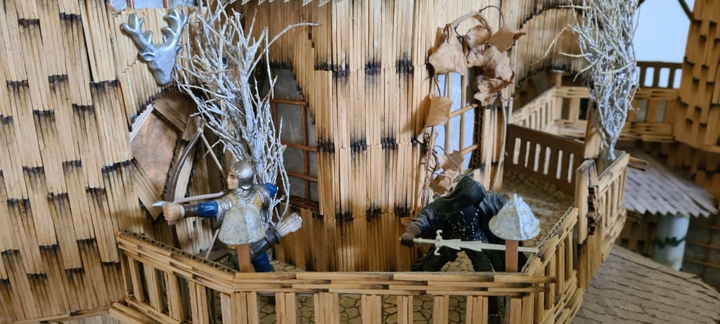 Lengerich: Andreas Stys baut Mittelalterburg aus 90.000 Streichhölzern