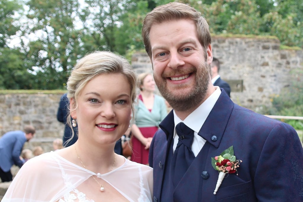 Vincent und Carina Bertram, geb. Dittrich, aus Werther haben auf der ...