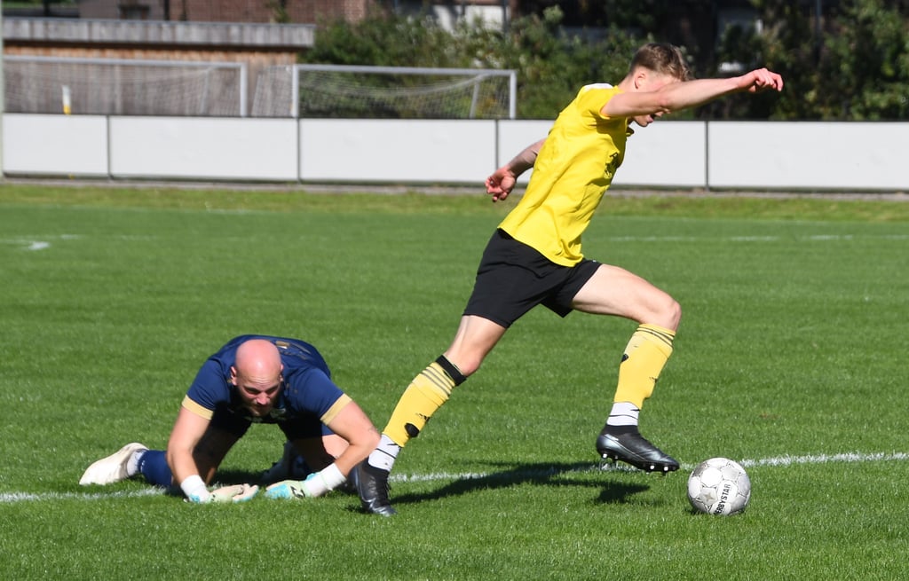 Vier Tore mit vier Torschüssen