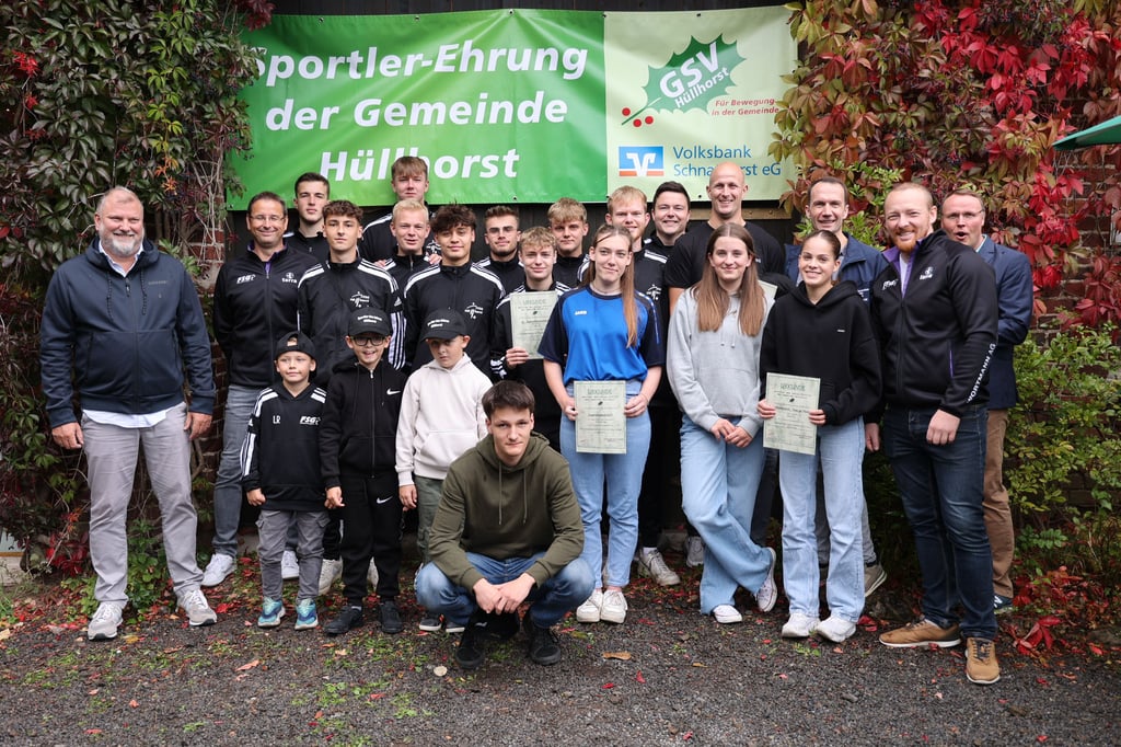 Hüllhorst: erfolgreichste Sportler beim Benefizlauf geehrt