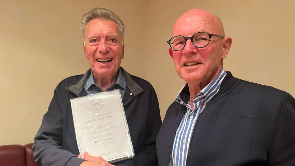 Norbert Pieczonka: 50 Jahre bei der CDU Ortsunion Dringenberg