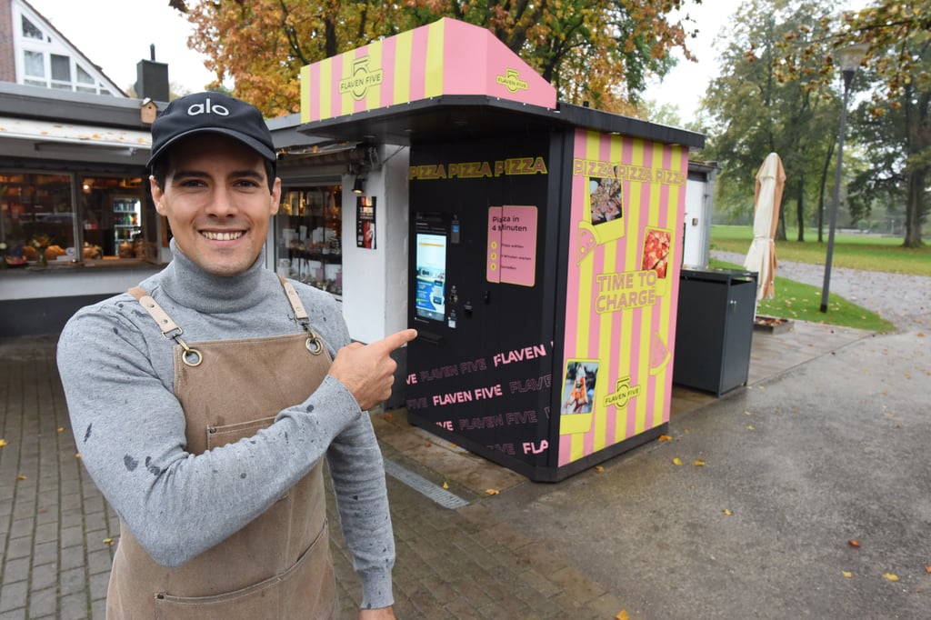 Ahlen hat den ersten Pizzaautomaten im Münsterland – so schmeckt sie