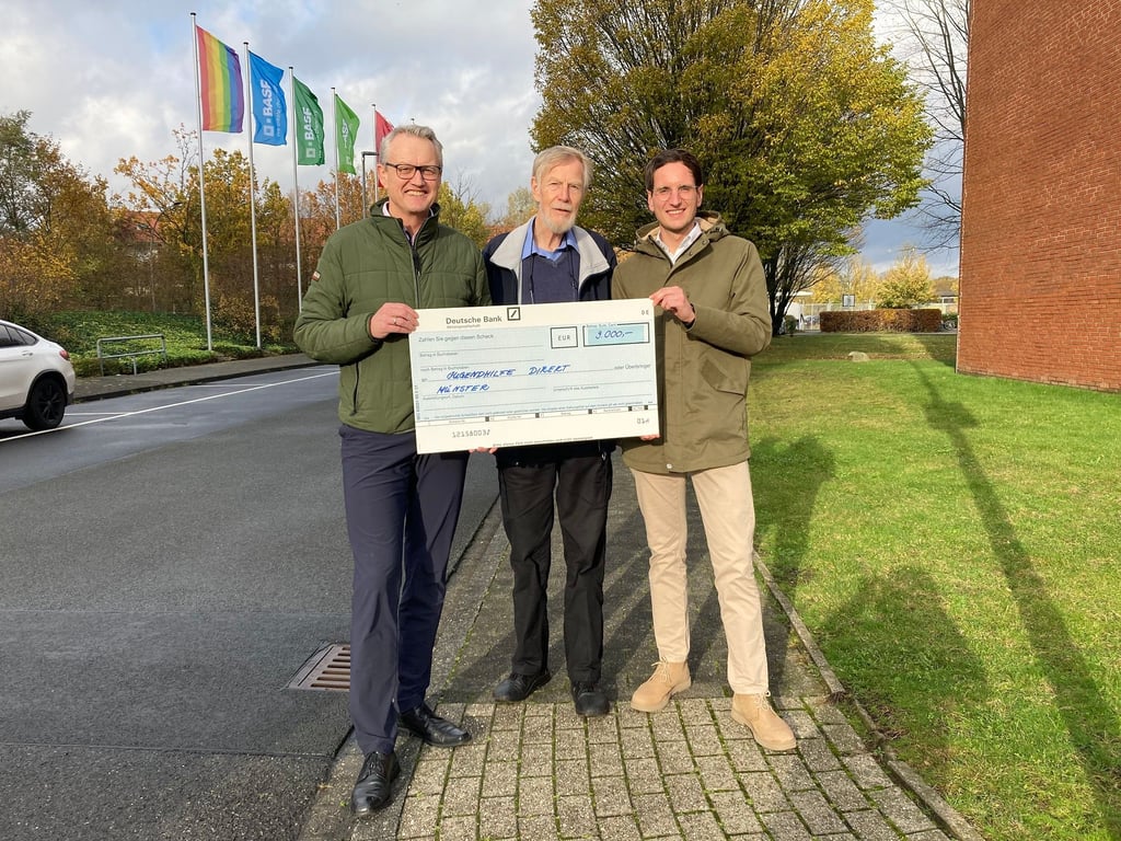 Hiltrup: BASF stockt Spende an Jugendhilfe auf