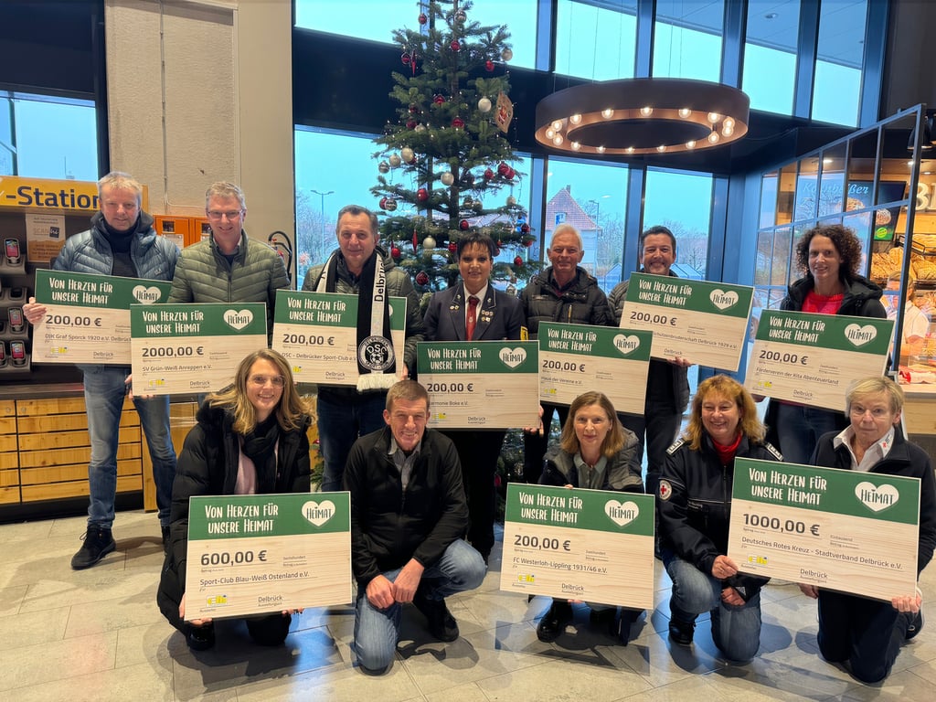 Delbrück: Elli-Markt spendet 5000 Euro an heimische Vereine