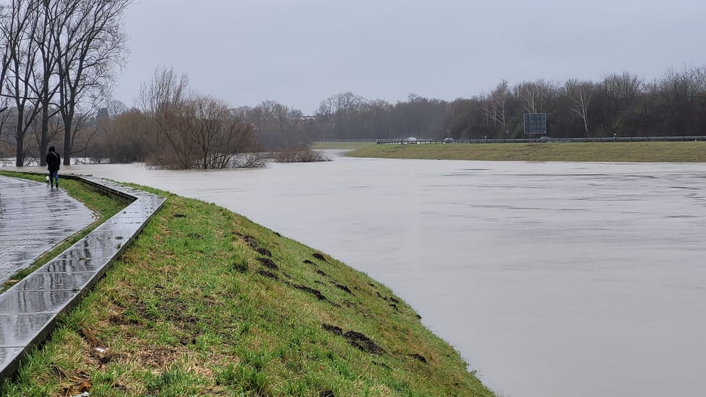 Hochwasser rund um Weihnachten in Greven 2023