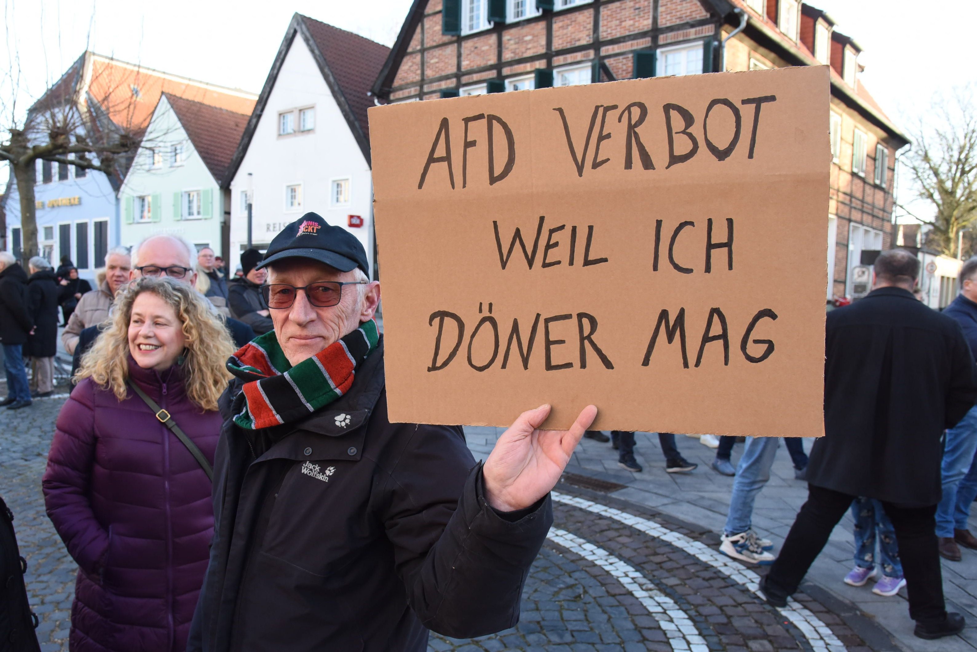 Ahlen demonstriert gegen rechts