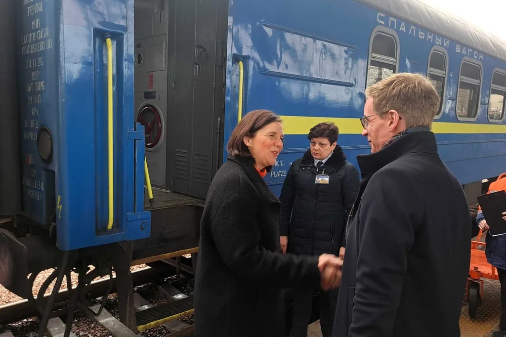 Krieg in der Ukraine: Politikerin Katrin Göring-Eckardt besucht die Ukraine