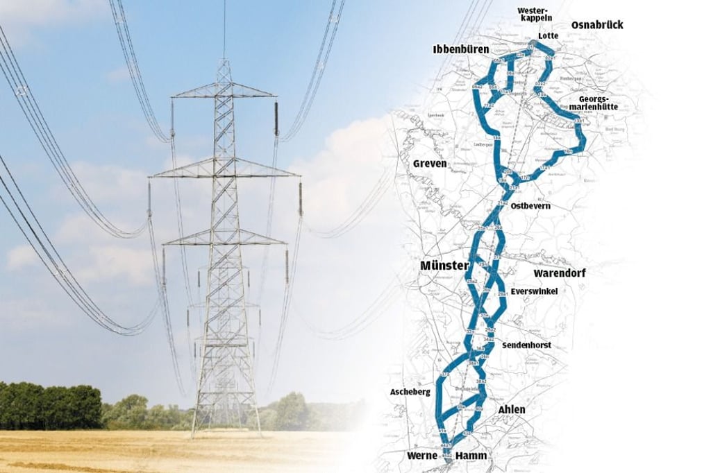 Amprion-Stromtrasse durch das Münsterland nimmt Gestalt an
