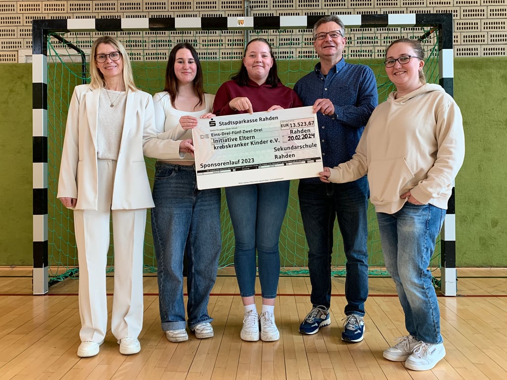 Sekundarschüler aus Rahden erlaufen Rekordsumme