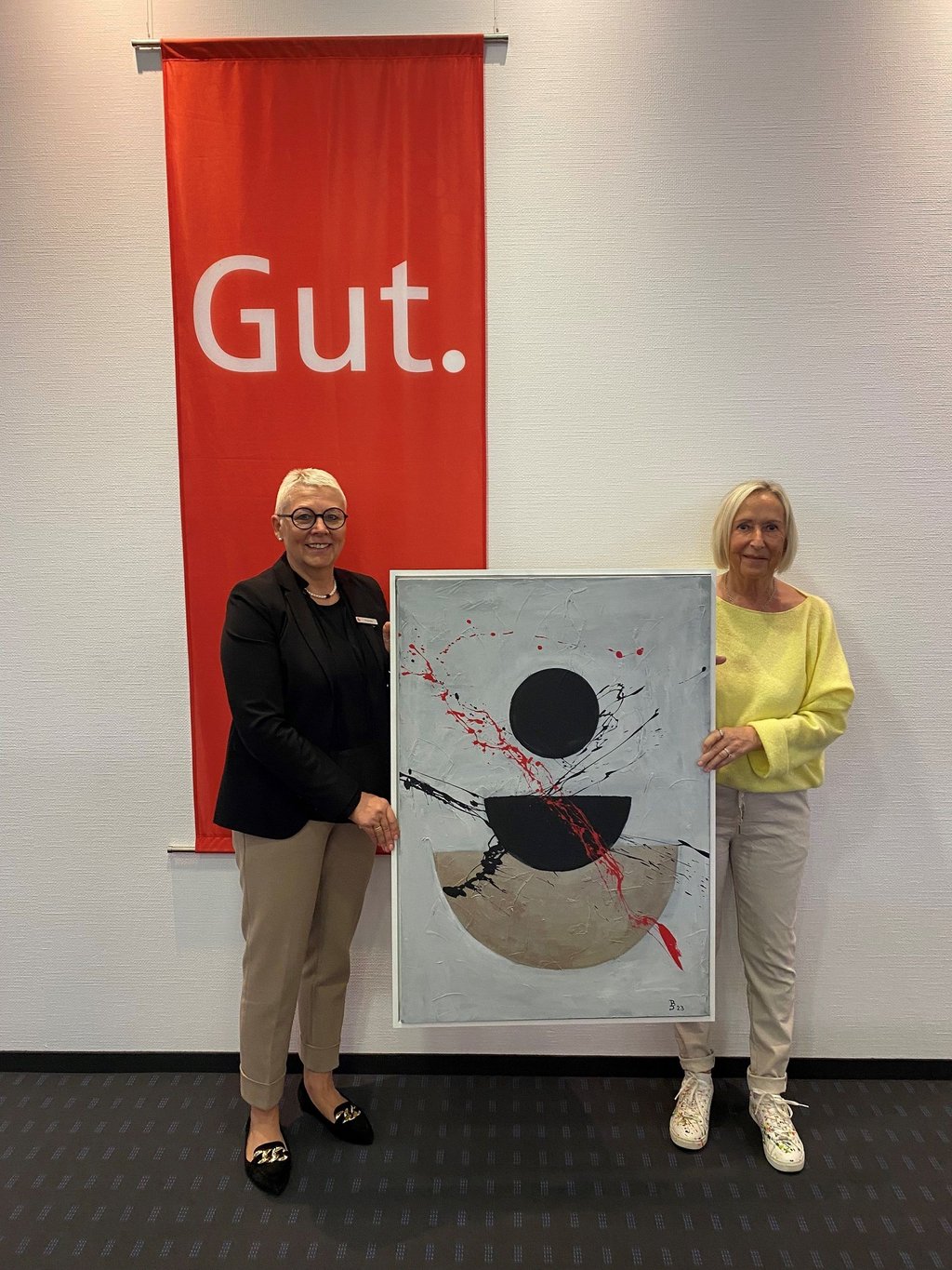 Kunst: „Farbe trifft Leinwand“