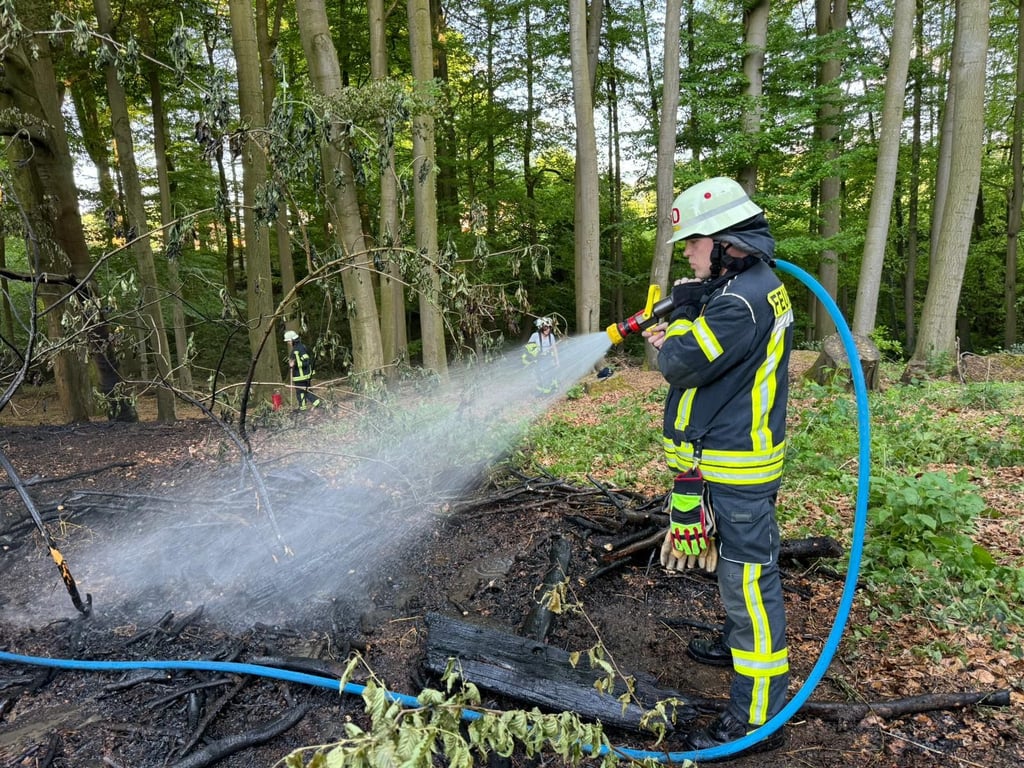 Waldbrand in Bielefeld schnell unter Kontrolle