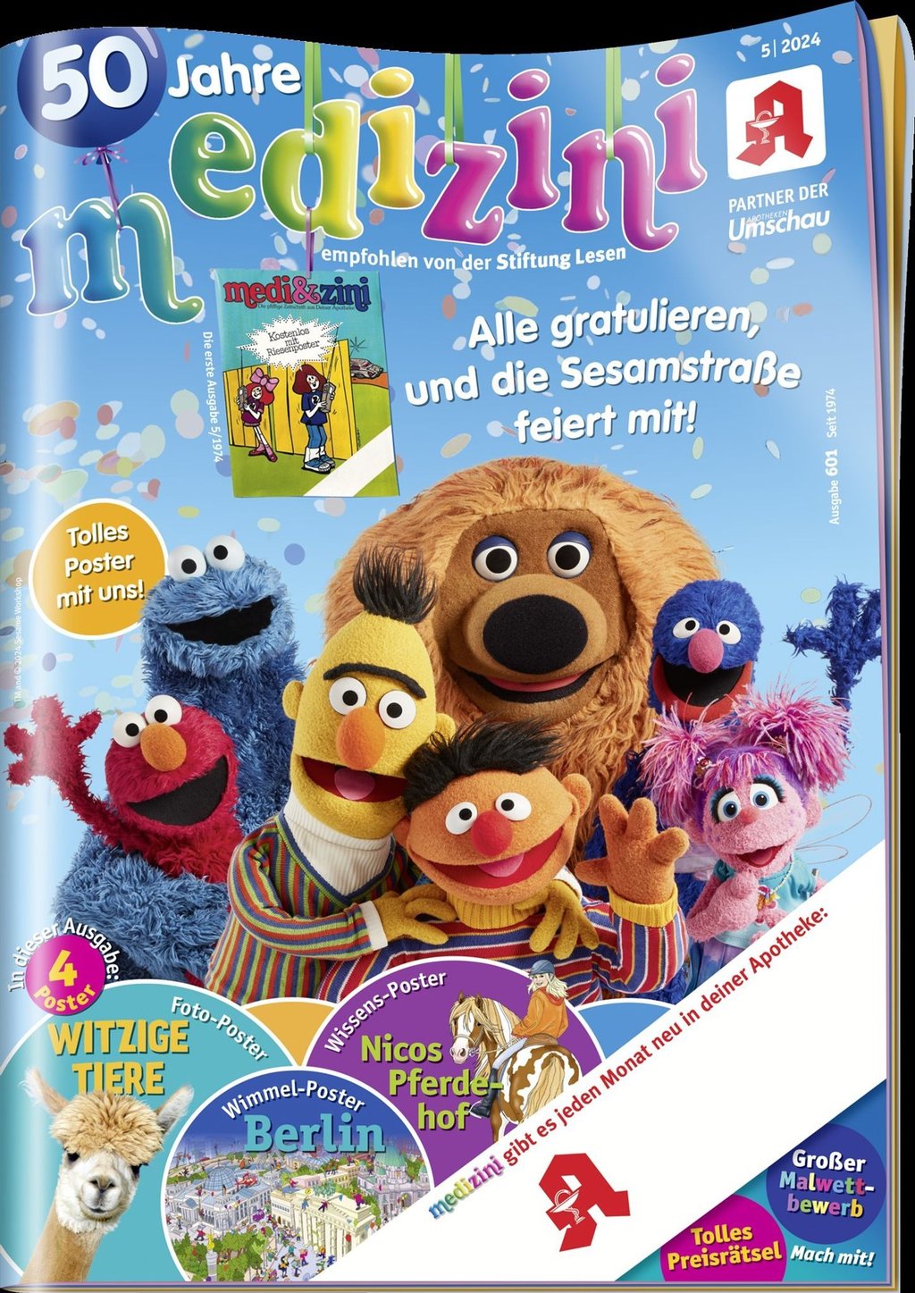 50 Jahre "Medizini" - Postermagazin für Kinder aus der Apotheke
