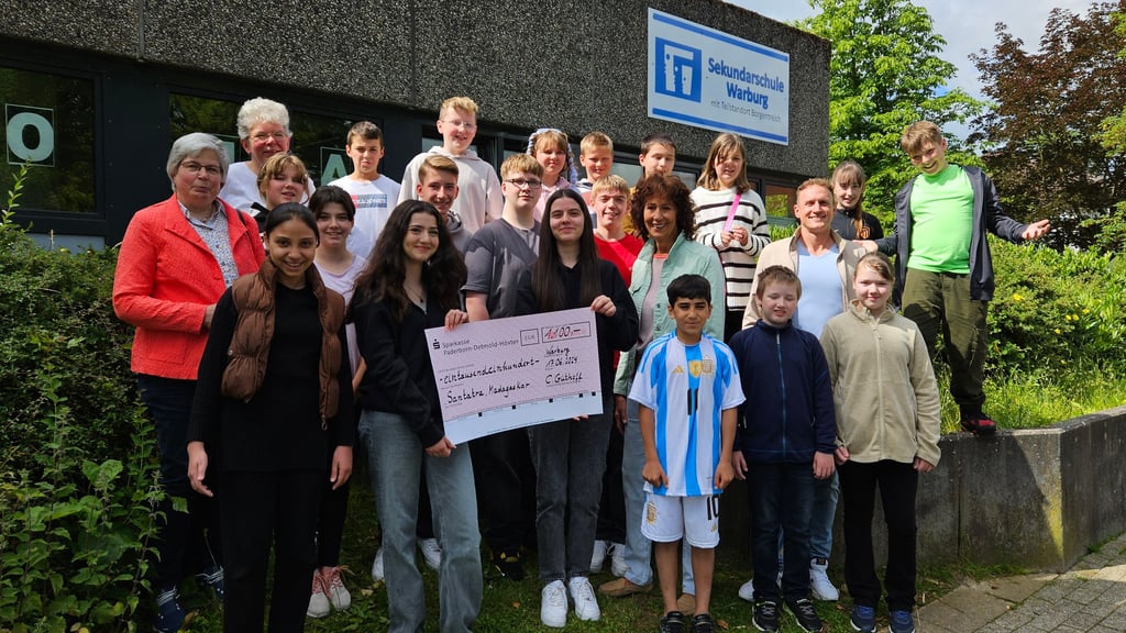 Borgentreich: Schüler der Sekundarschule spenden 1100 Euro