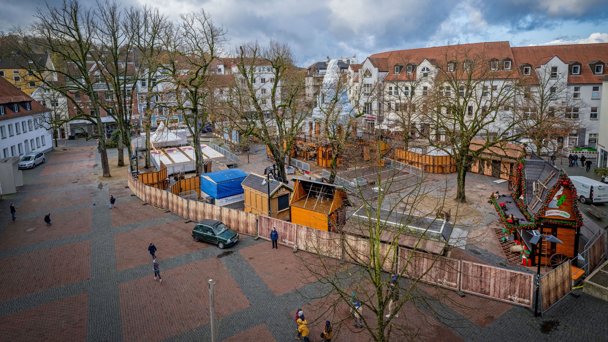 Stille Nacht auf dem Bielefelder Klosterplatz