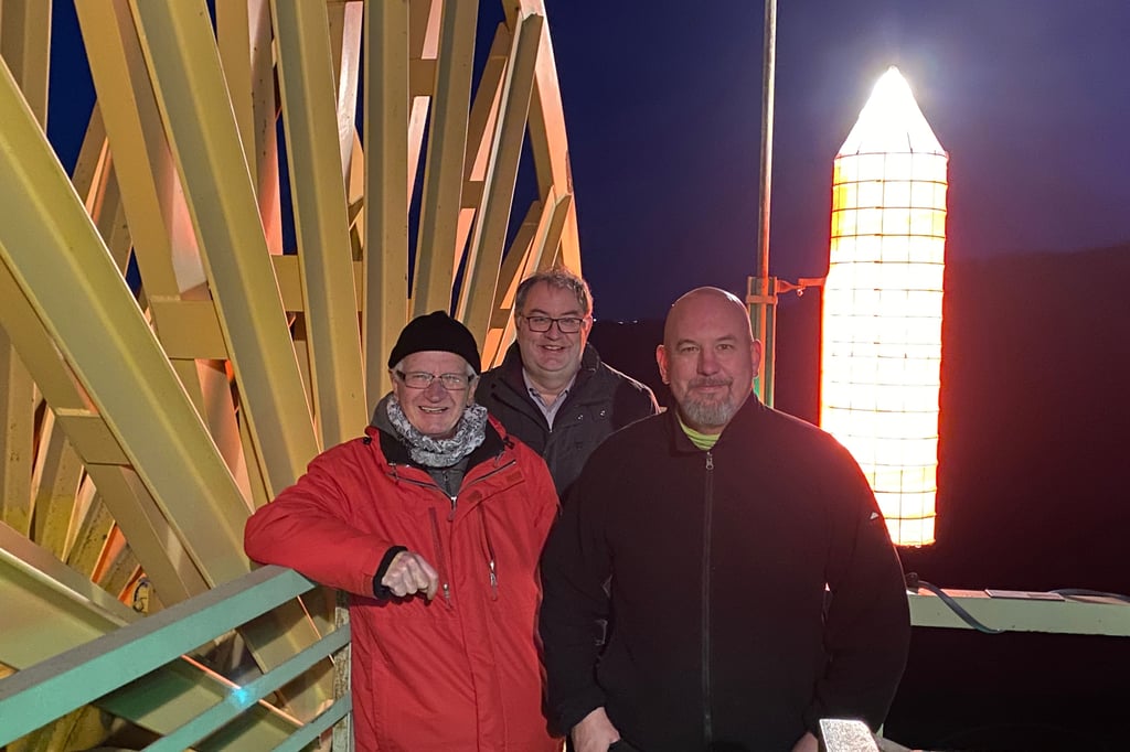 Förderturm in Ahlen erstrahlt in neuem Glanz