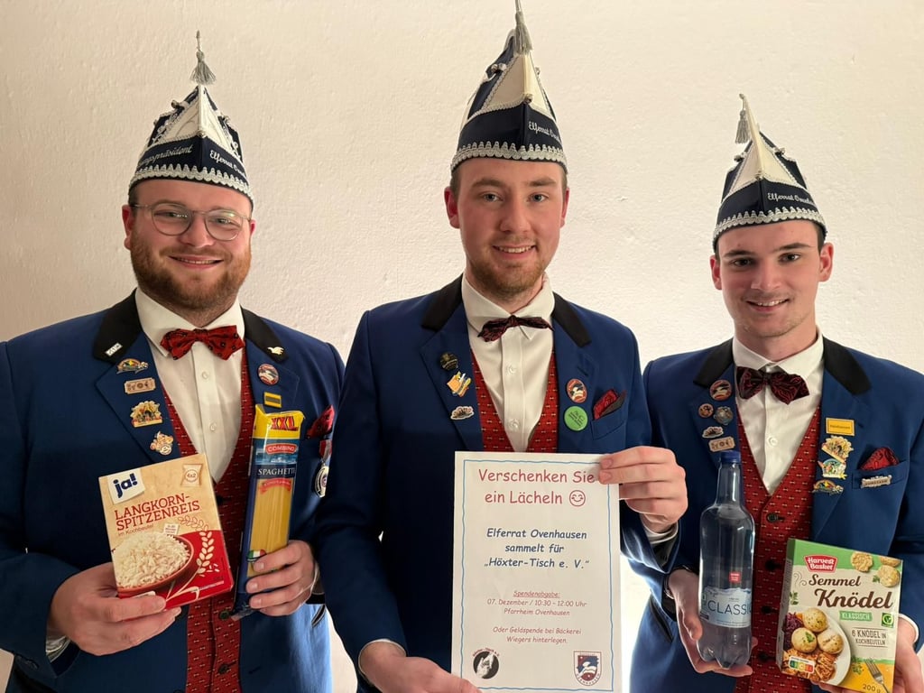 Höxter: Karnevalisten im Einsatz: Sammelaktion für „Höxter-Tisch“