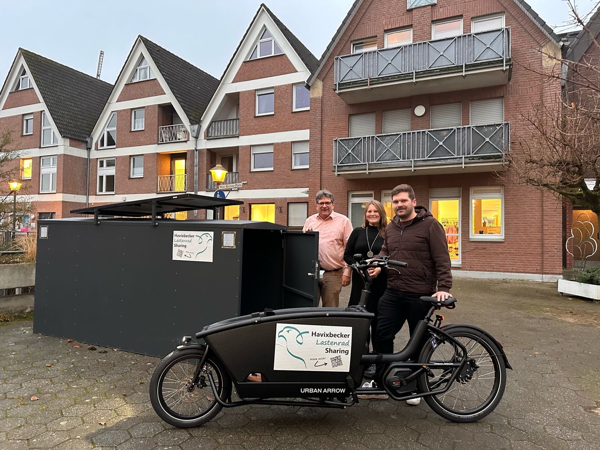 E-Lastenrad: Erste Sharing-Station ist da