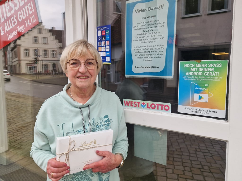 Höxter: Geschenk für „Lotto-Königin“ Gabriele Ritter - WB löst Wette ein