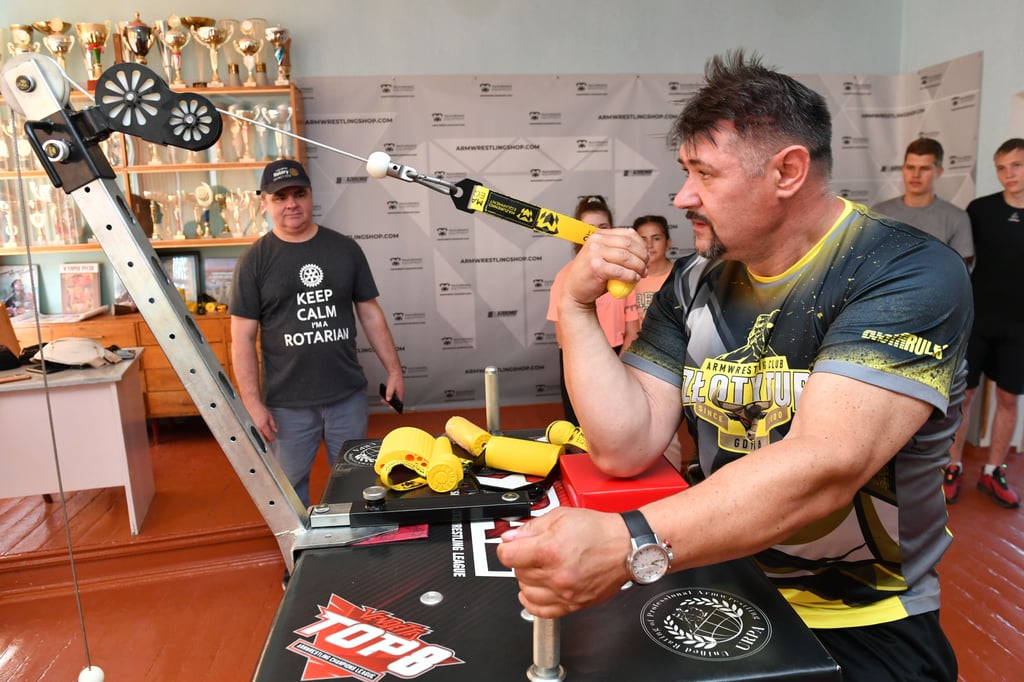 Armdrücken mit dem Weltmeister