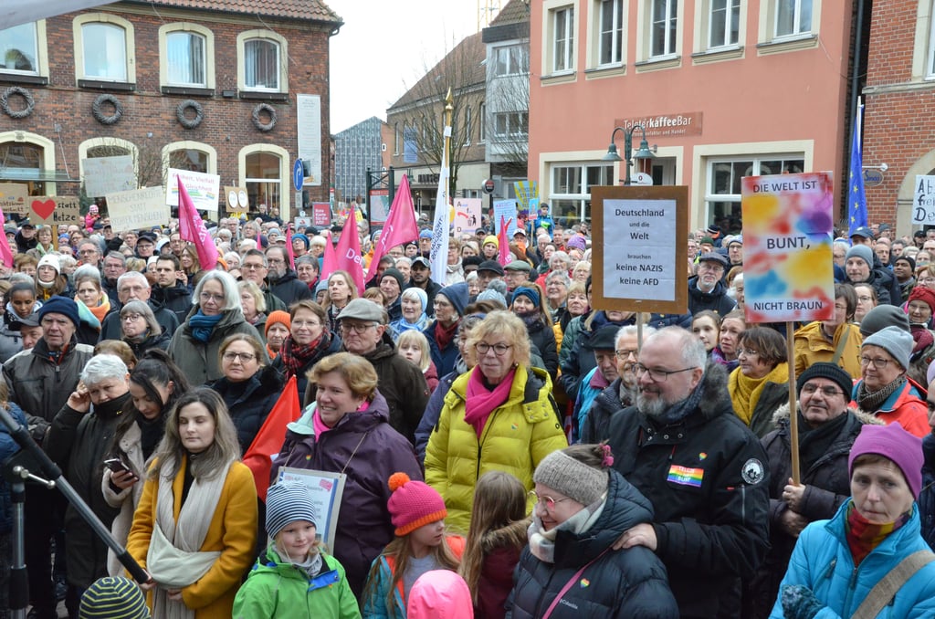 Demo in Telgte für Vielfalt, Toleranz und Demokratie