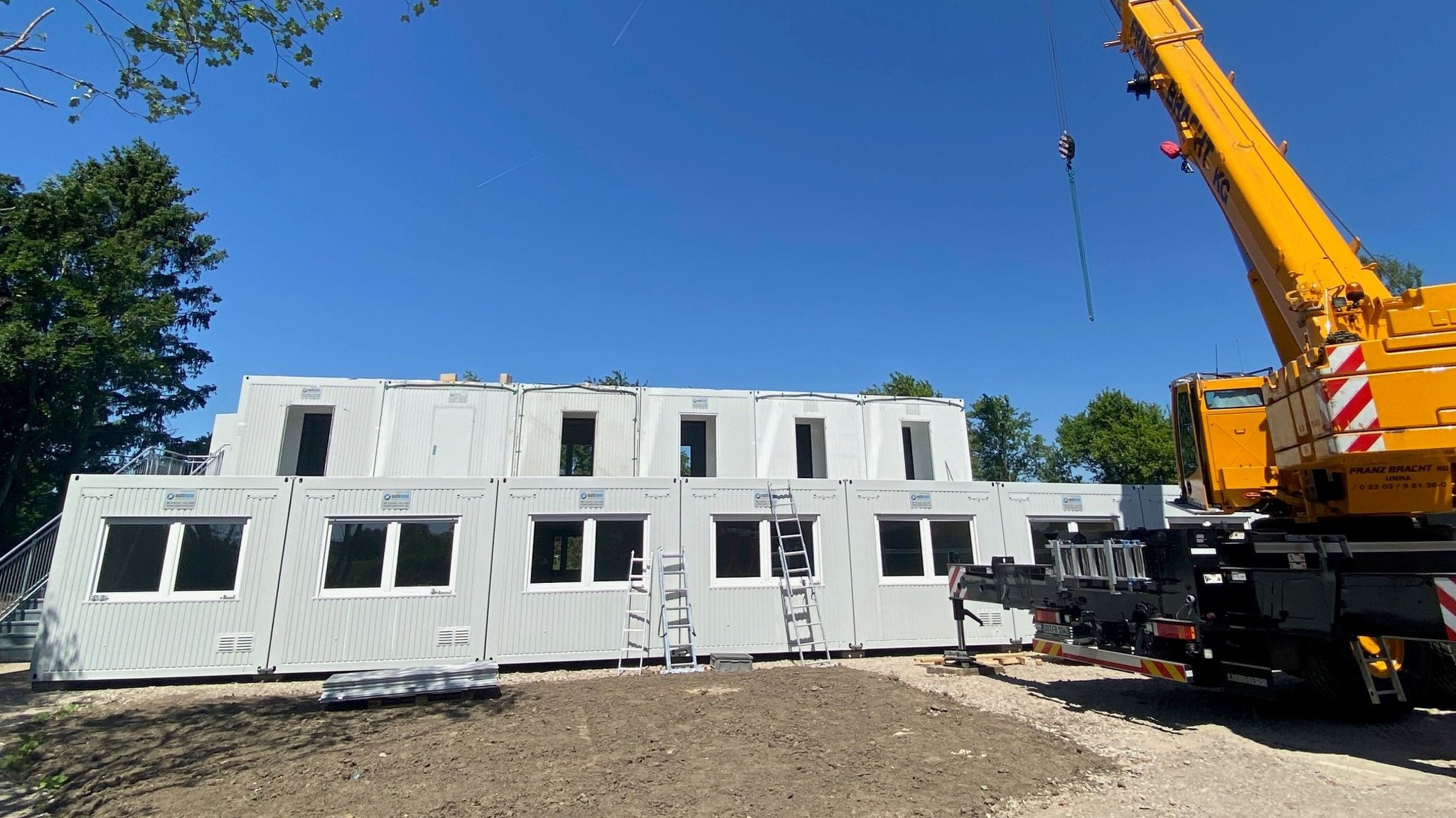 Container-Unterkunft für 60 Personen in Ottmarsbocholt