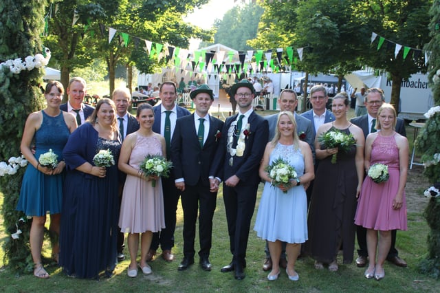 König und Königsgemahl regieren Einigkeit-Sandweg