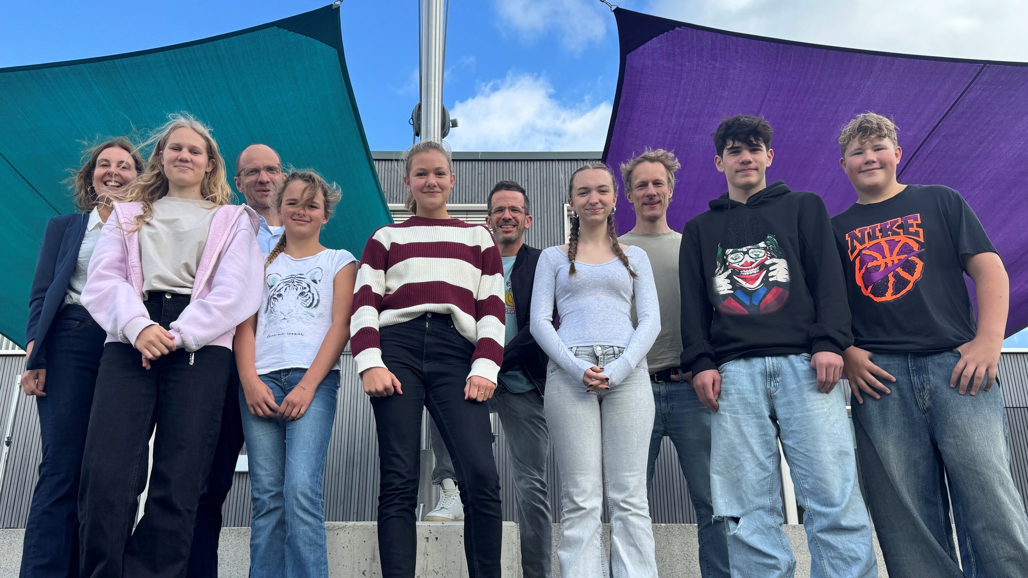 Mathilde-Anneke-Gesamtschule sorgt für Schatten auf dem Schulhof