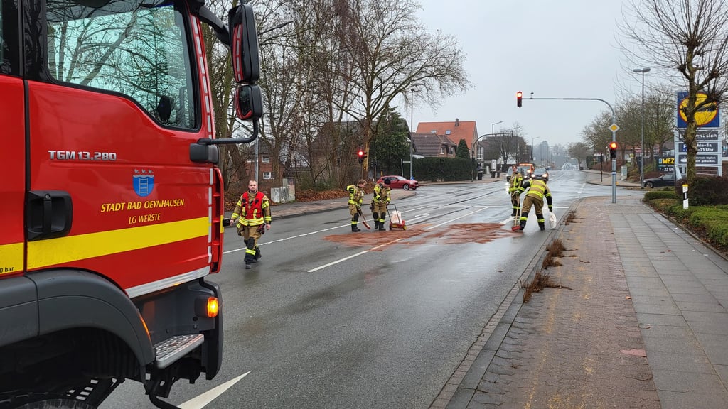 Bad Oeynhausen: Ölspur zieht sich durch große Teile der Stadt